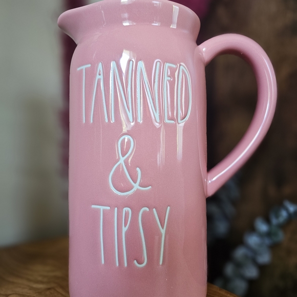 Rae Dunn | Kitchen | Rae Dunn Pink Pitcher Tanned Tipsy | Poshmark